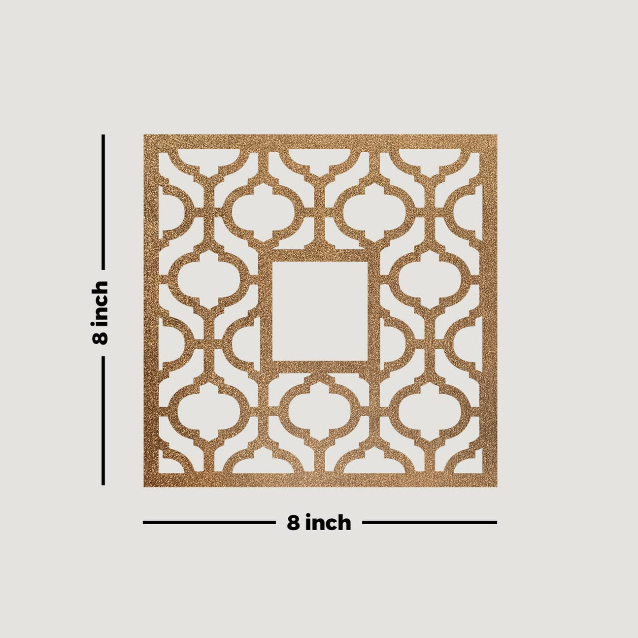 Floral Decorative Wall Art, MDF Square 3D Jharokha Jali for Home Decor ...