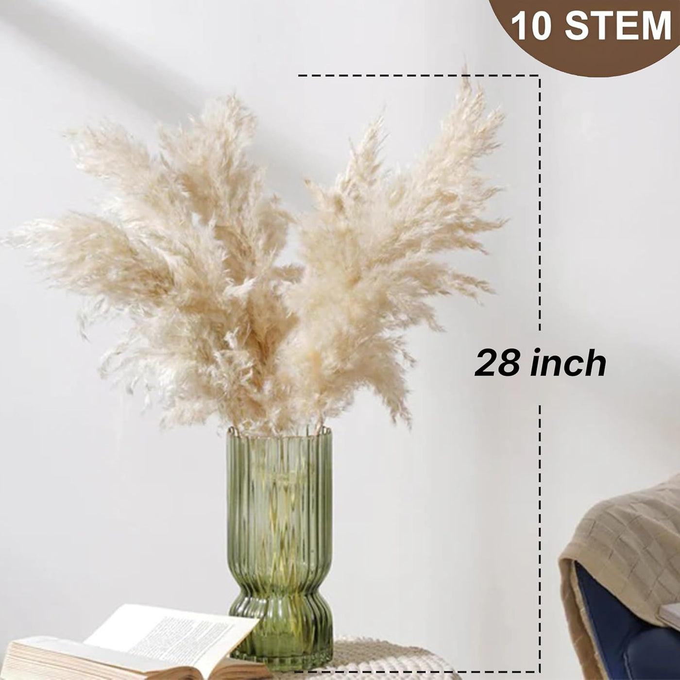 Pampas Grass Sticks for Decoration, Dried Grass Bunch, Boho Home Decor ...