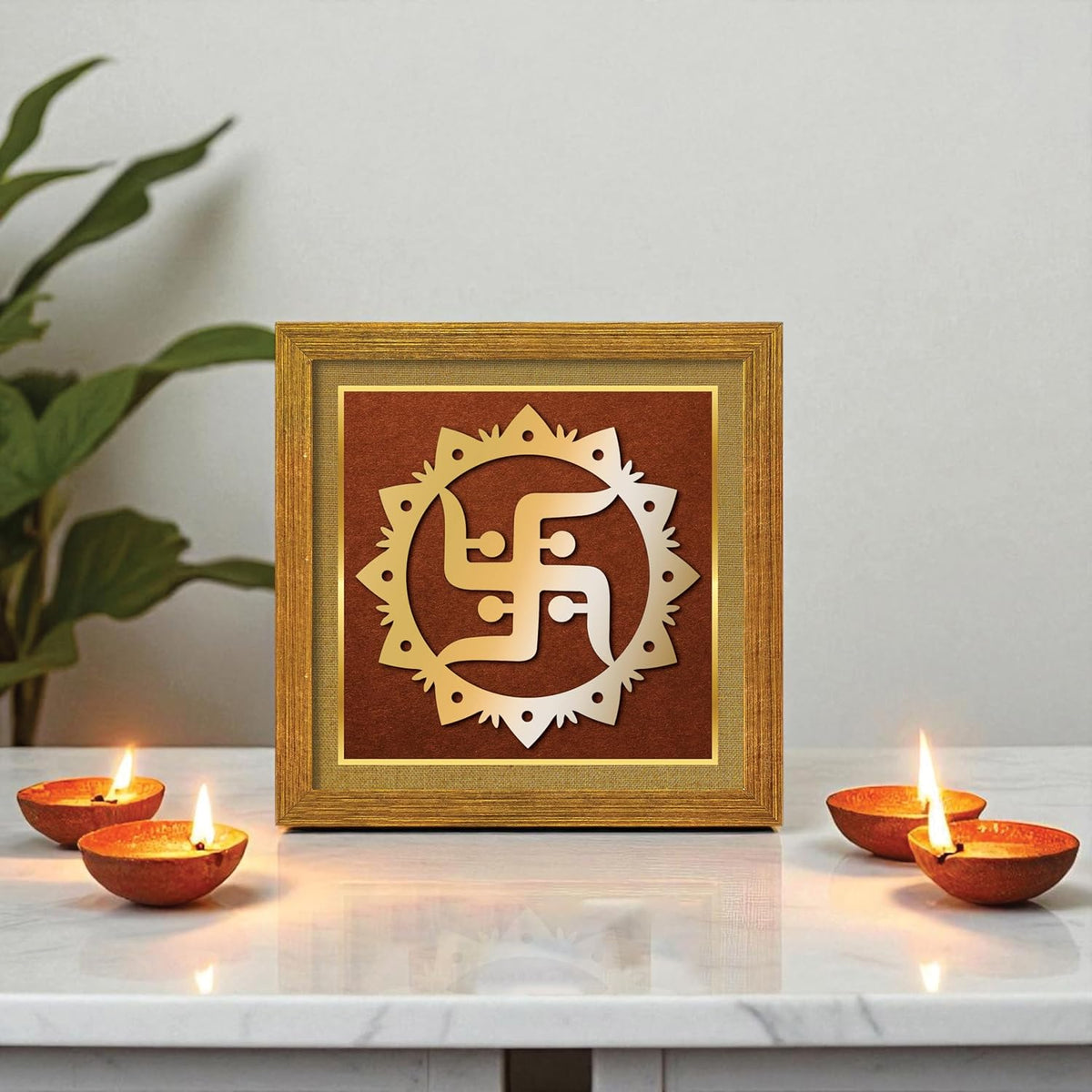Swastika Yantra for Vastu | Symbols of hinduism Swastik Yantra Wall Dé ...