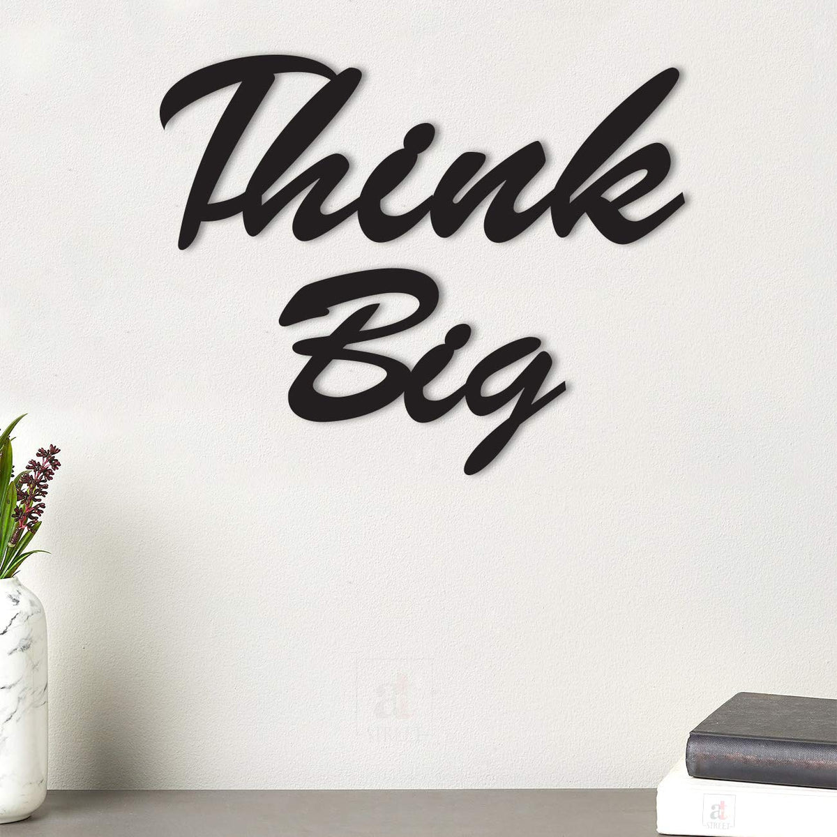 Think Big MDF Plaque Painted Cutout Ready To Hang For Wall Decor Size ...
