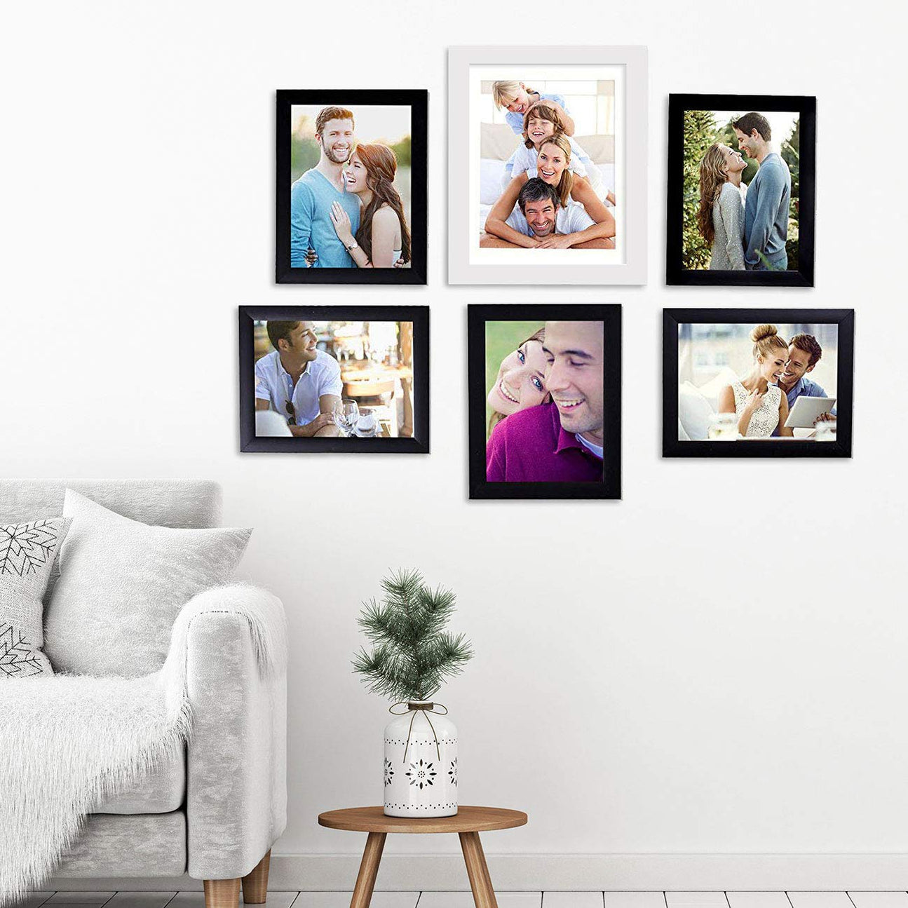 Set Of 6 Individual Black Wall Photo Frames For Home Decor — ART STREET