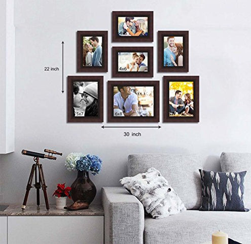 Pyramid Photo Frame Set of 7 ( Size 4x6, 5x7, 6x8 Inches ) — ART STREET