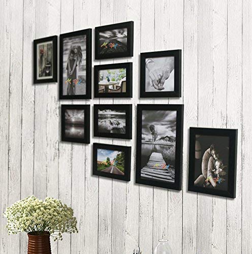 Varying Photo Frame Collection Set of 10 ( Size 4x6, 5x5, 5x7, 6x10 in ...