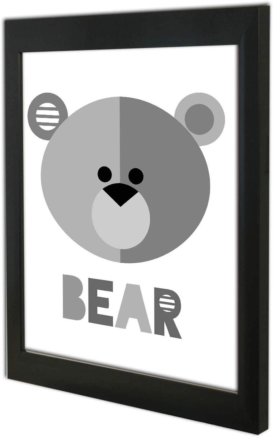 Cute Bear Theme Poster With Frame For Kids Room — ART STREET
