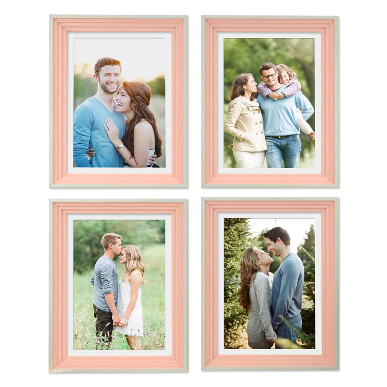 Pace Series Premium A4 Set of 4 Wall Mounted Photo Frame Vertical & Ho ...