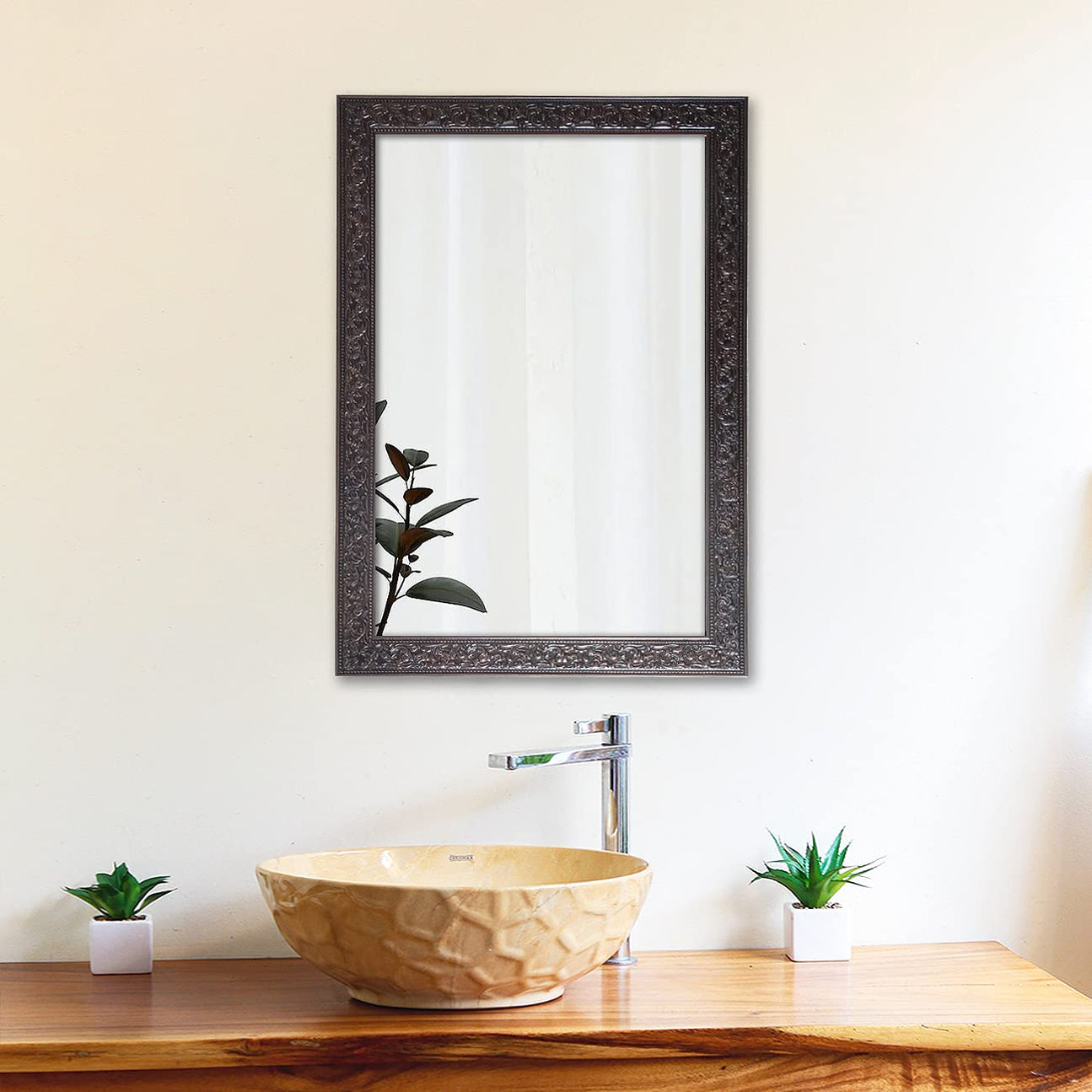 Art Street Vector Design Decorative Wall Rectangular Makeup Mirror, De ...