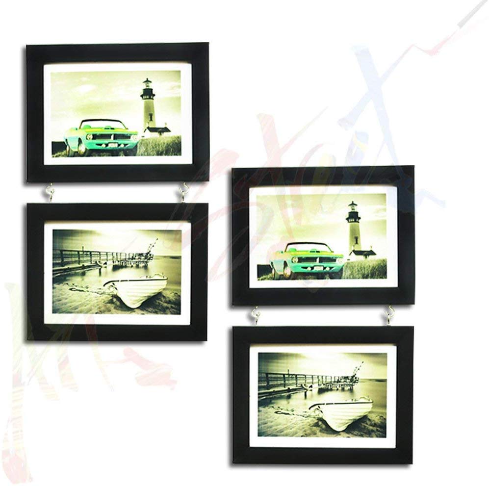 Fascinating Drop Chain Black Photo Frame Set Of 4 — ART STREET