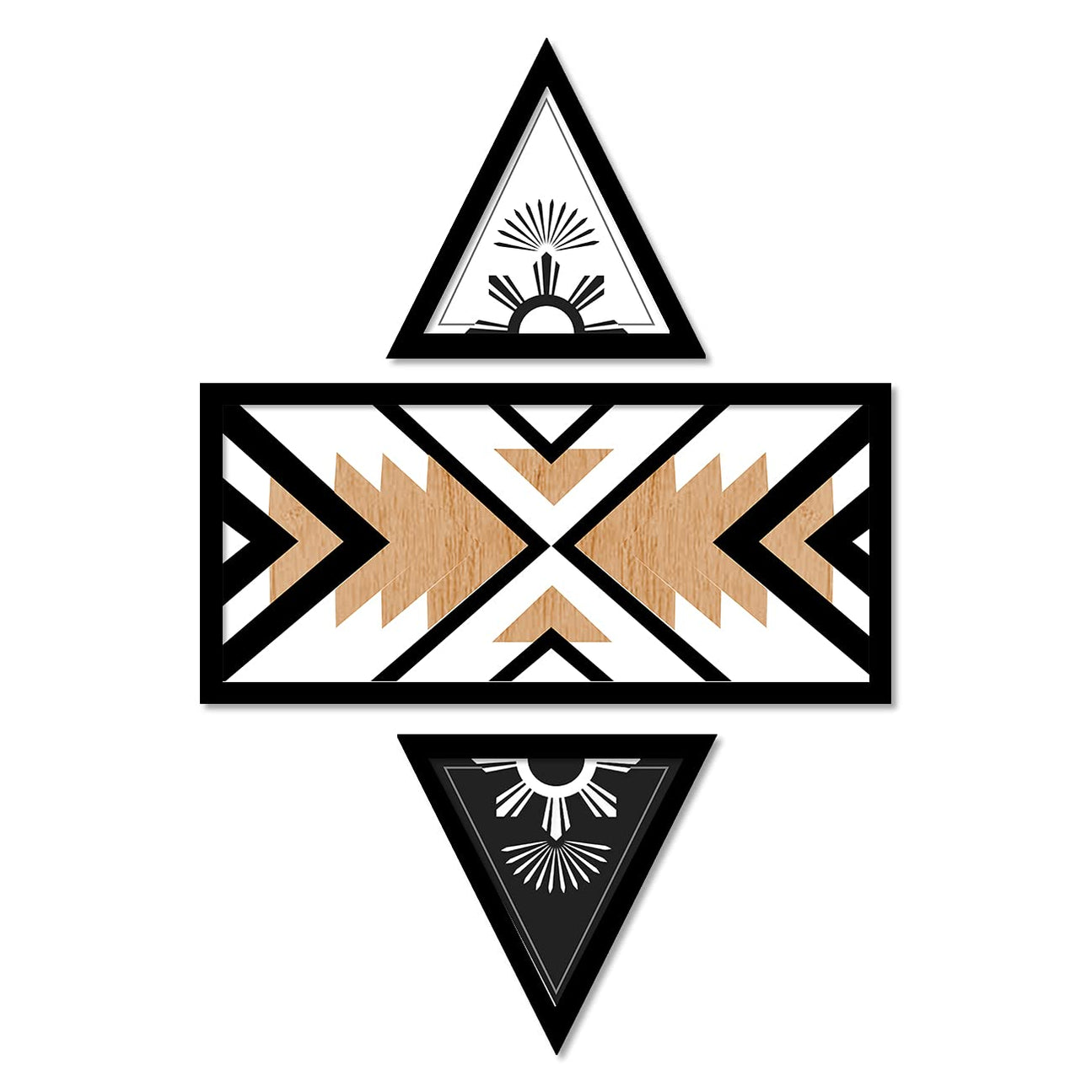Art Street Tribal Wall Art Print Painting Set of 3 For Home Decoration ...