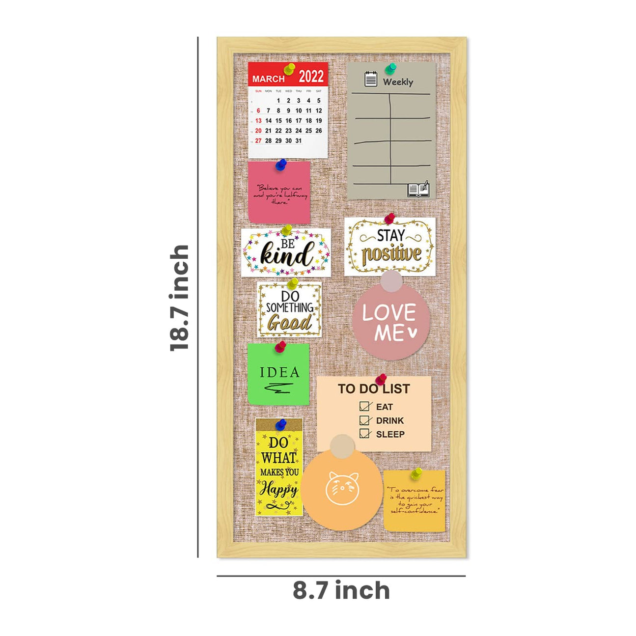Notice Board Bulletin Board Pin-up Soft Cork Texture Display Board for ...