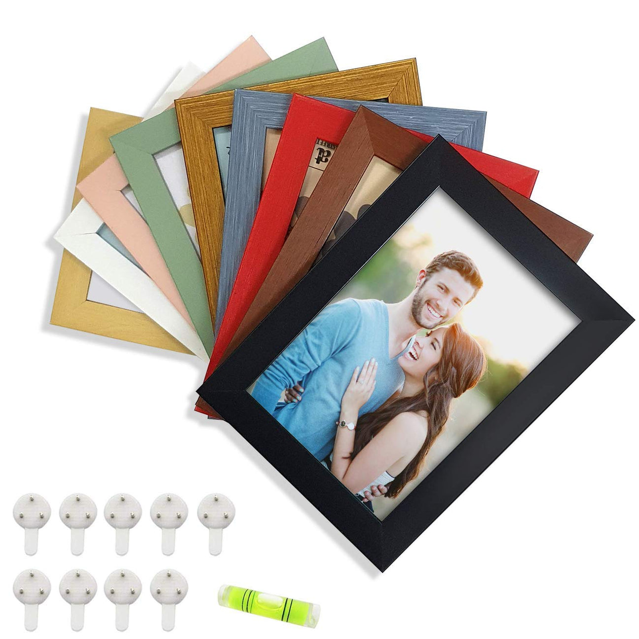 Art Street Vibgyor Collage Photo Frame set of 9 Picture frame Multicol ...