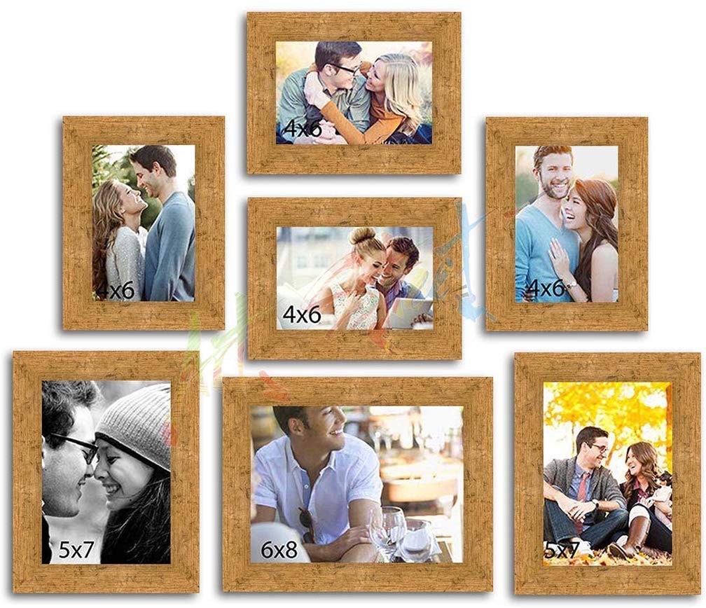 Pyramid Photo Frame Set of 7 ( Size 4x6, 5x7, 6x8 Inches ) — ART STREET