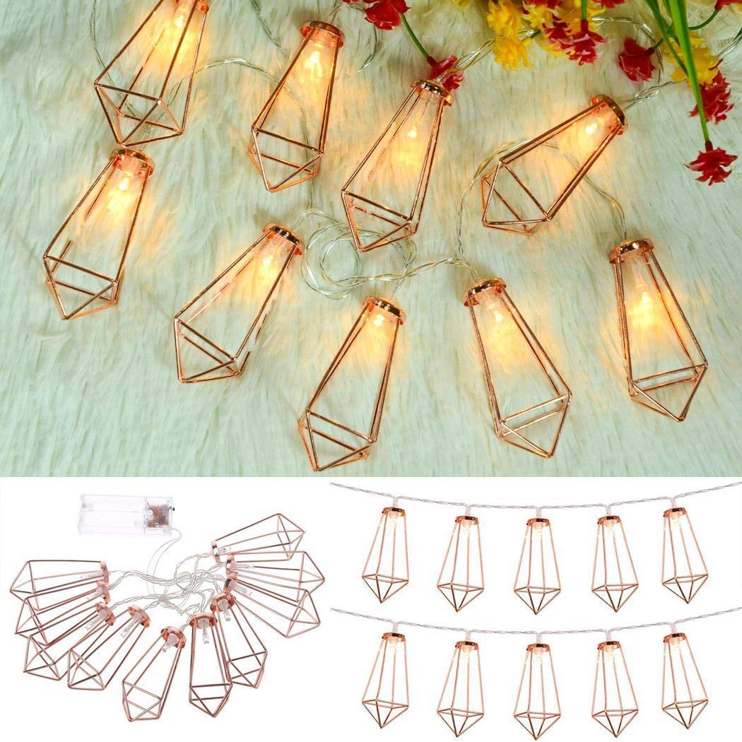 10 Diamond Shape LED Bulb Decorative String Light For Home Decor ( 1.5 ...