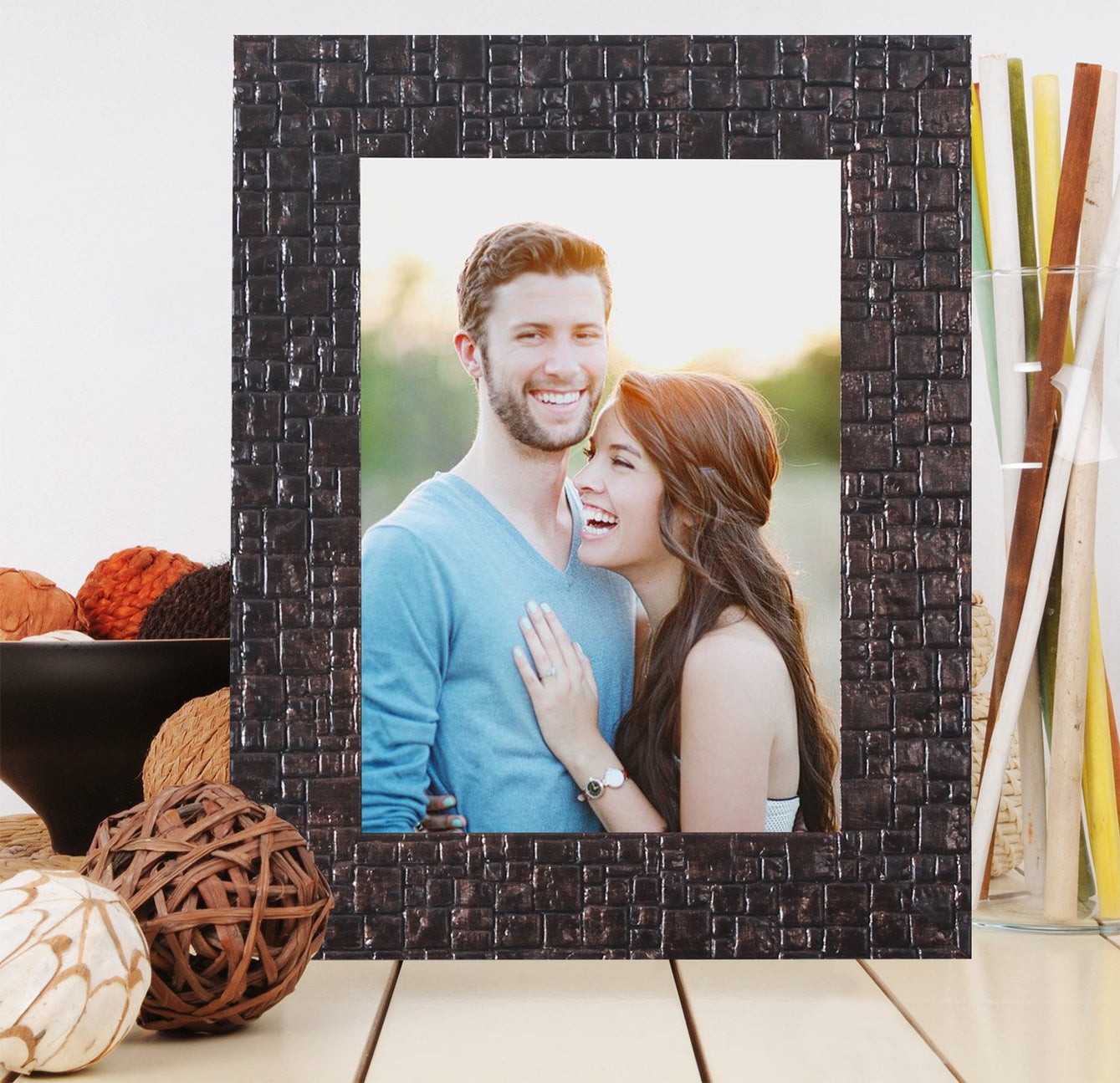 Art Street Synthetic Wall/Table Photo Frame with Stand ( Copper Ph- 37 ...