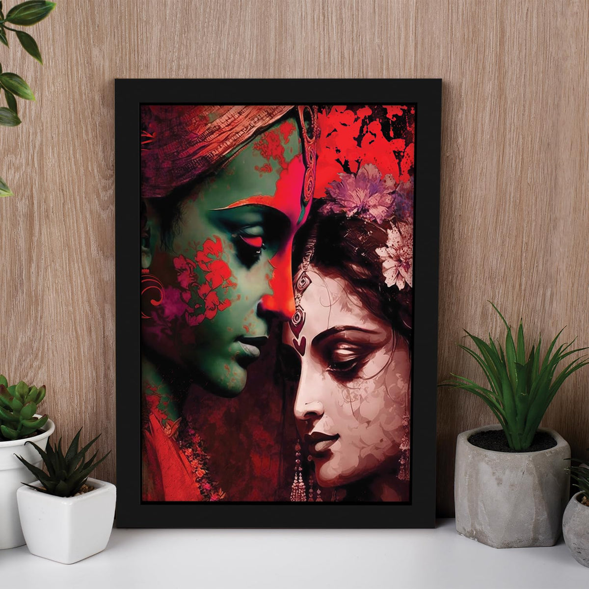 Art Street Laminated Framed Wall Art Prints Radha Krishna Art For Déco ...