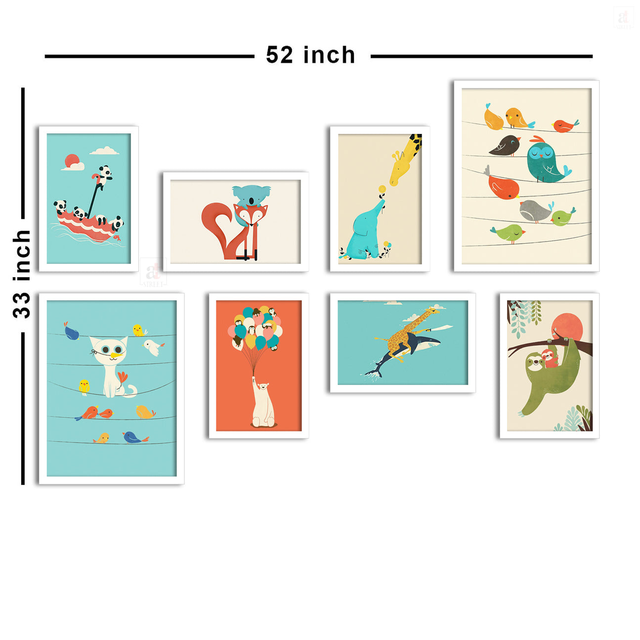 Digital Reprint 33 inch x 52 inch Painting GALLERY WALL — ART STREET