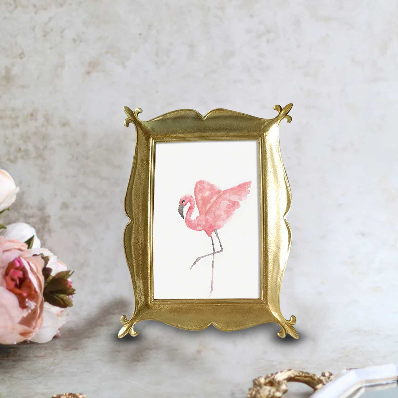 Royal Gold Plane Vector Design Premium Luxury Table Picture Frame — ART ...
